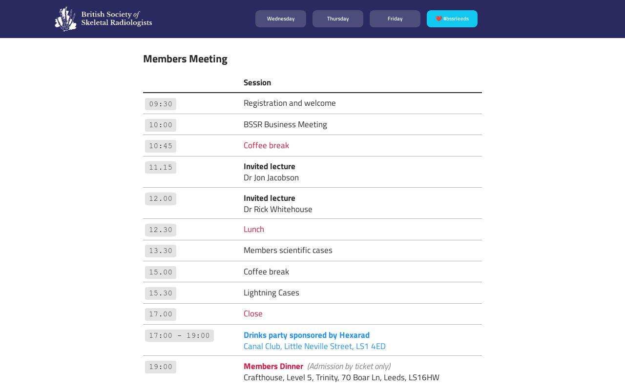 BSSR Leeds 2023 Refresher Course